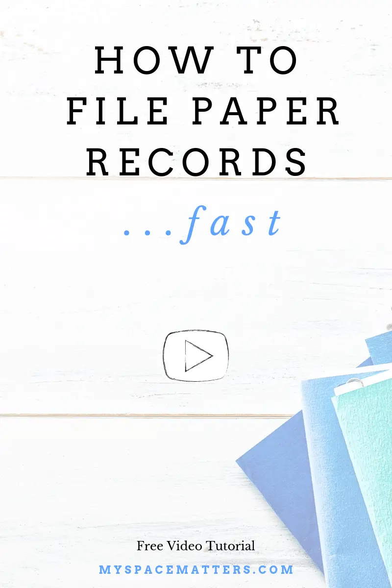 How to Quickly File Paper Records