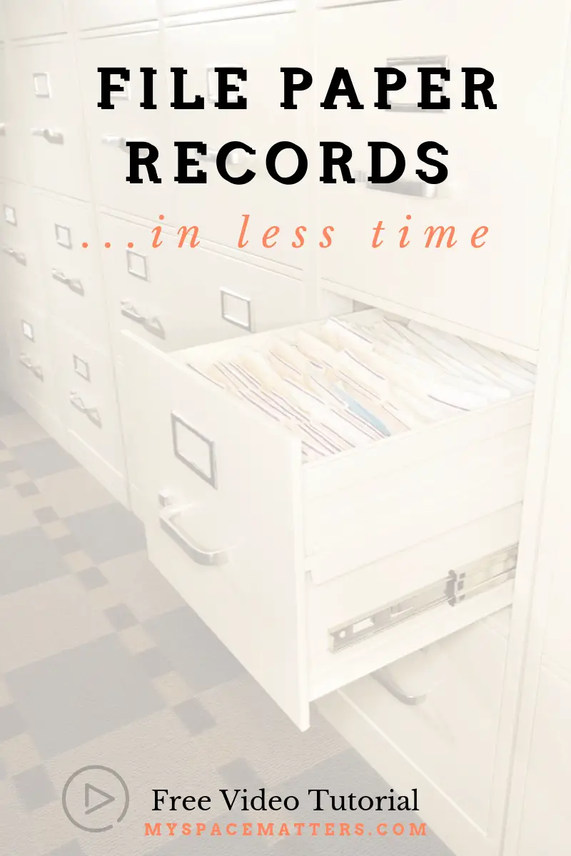 How to Quickly File Paper Records
