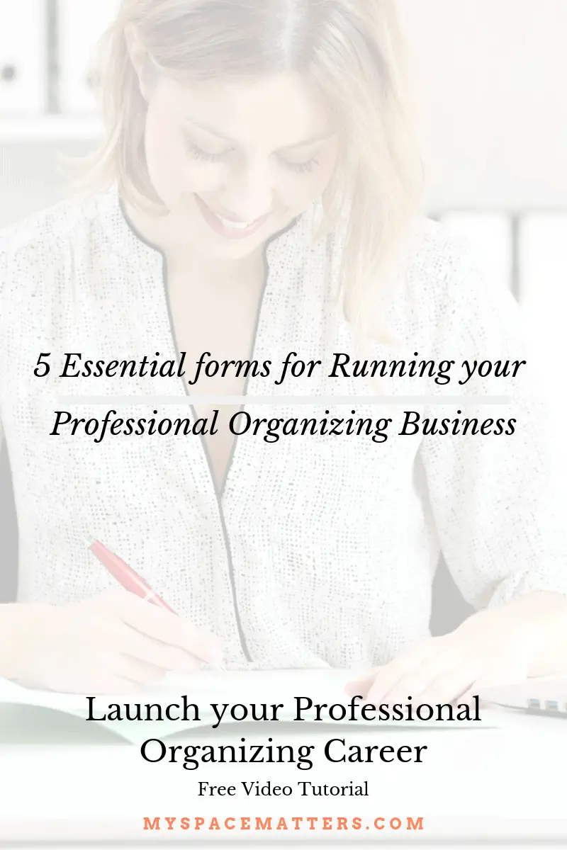 5 Professional Organizing Forms Essential to Your Home Organizing ...